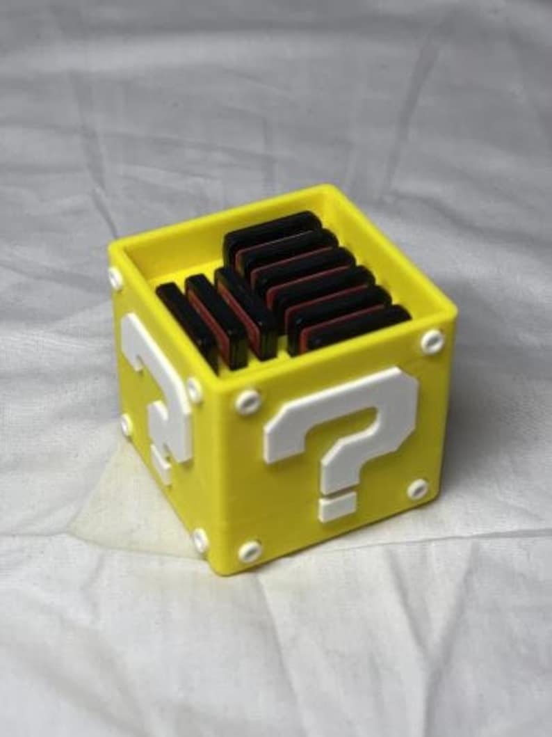 Mario Question Mark Box Switch Game Holder Case - Etsy