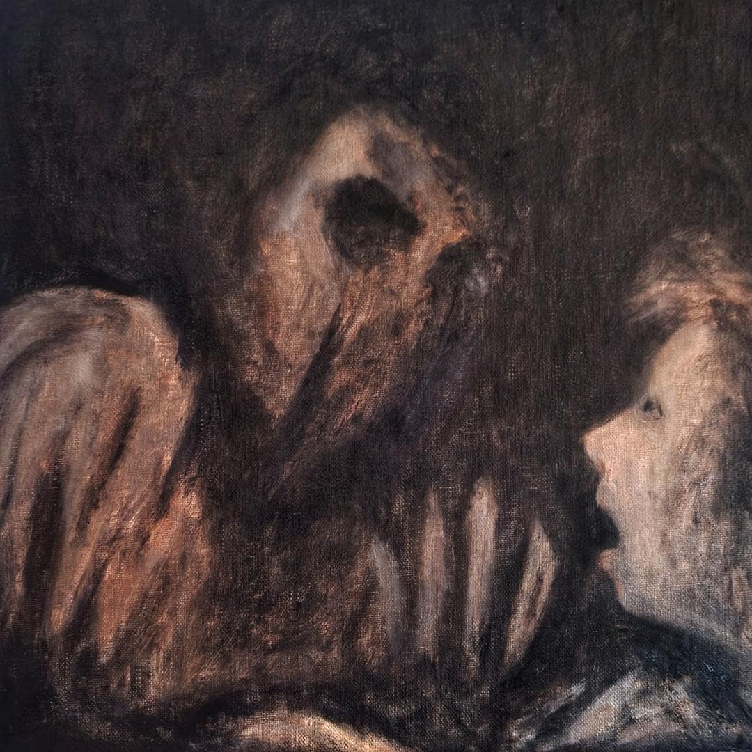 Facing the Apparition, Rendition (goya) - Oil Painting - Horror, Dark ...