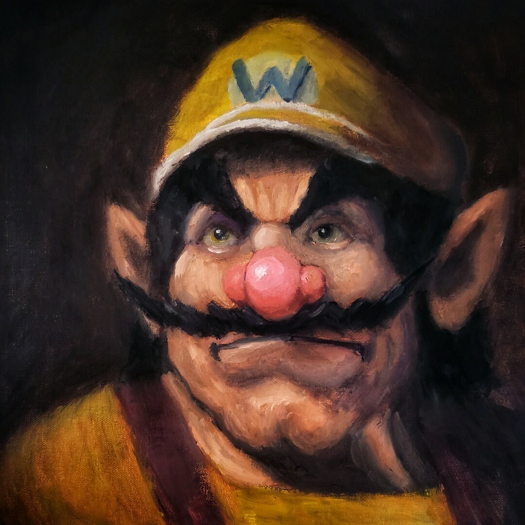 Wario, Portrait of a Garlic Lover - 8x10" Art Print - Etsy