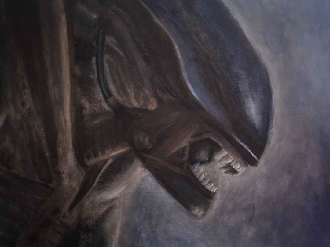 Alien, Xenomorph - Original Oil Painting - Direct From Artist - Etsy