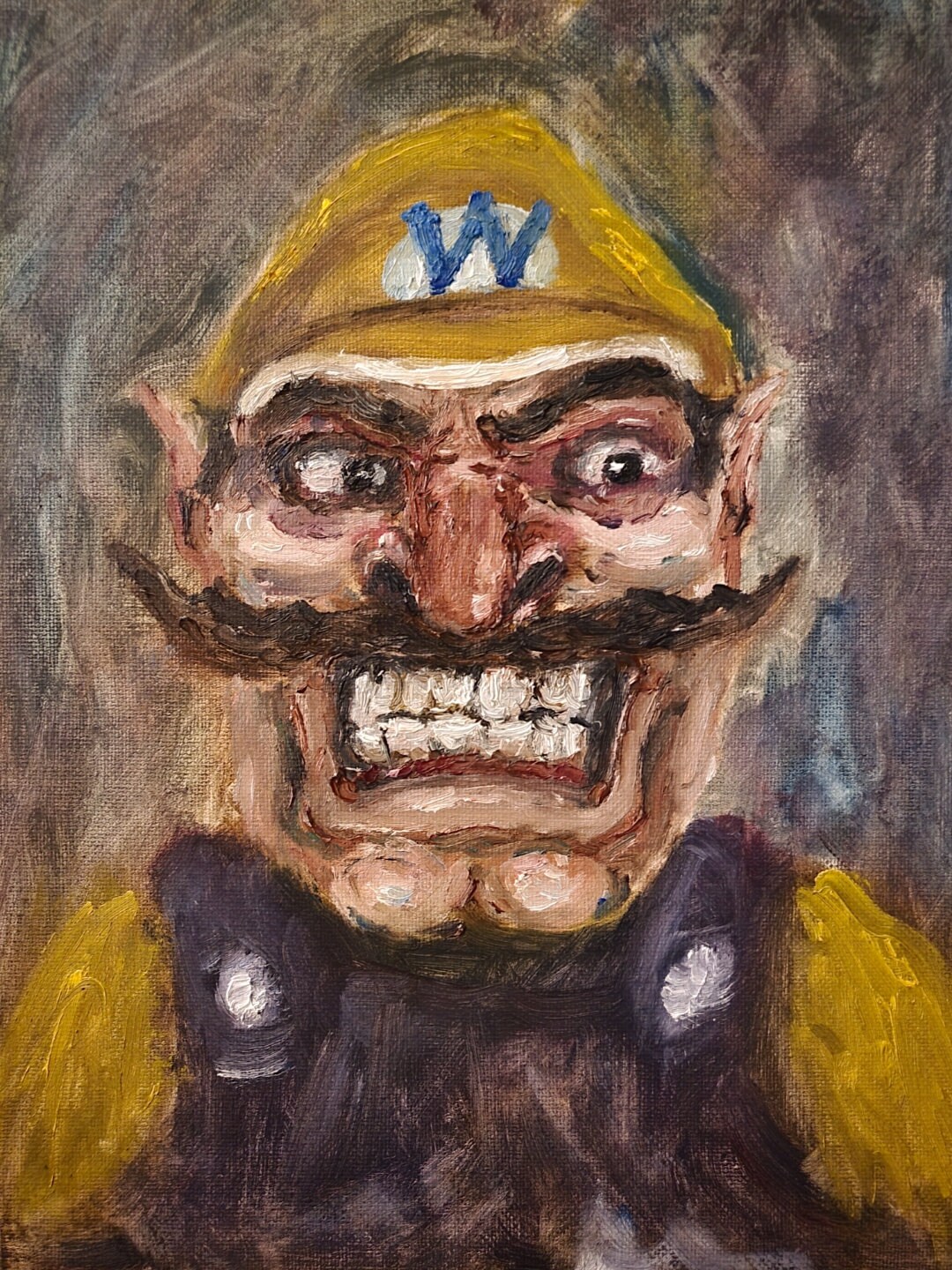Wario, Have a Rotten Day Original Artwork Direct From Artist - Etsy