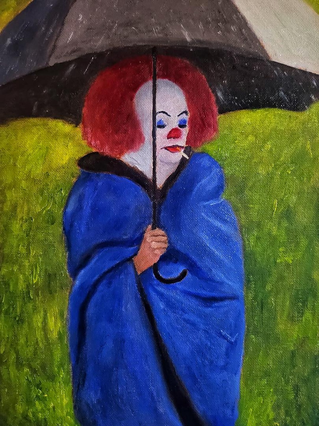 Pennywise Smoking - Original 8x10" Art Print - Tim Curry Stephen King's ...