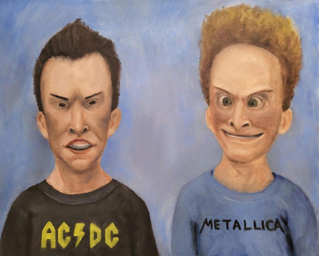 Beavis and Butthead - Original Artwork - Direct From Artist - Etsy