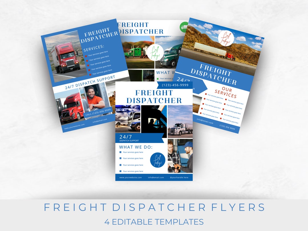 Freight Dispatcher Flyer Template | Crafted Specifically for the ...