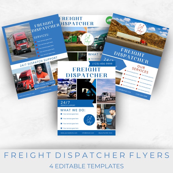 Dispatching Flyer Template - Etsy