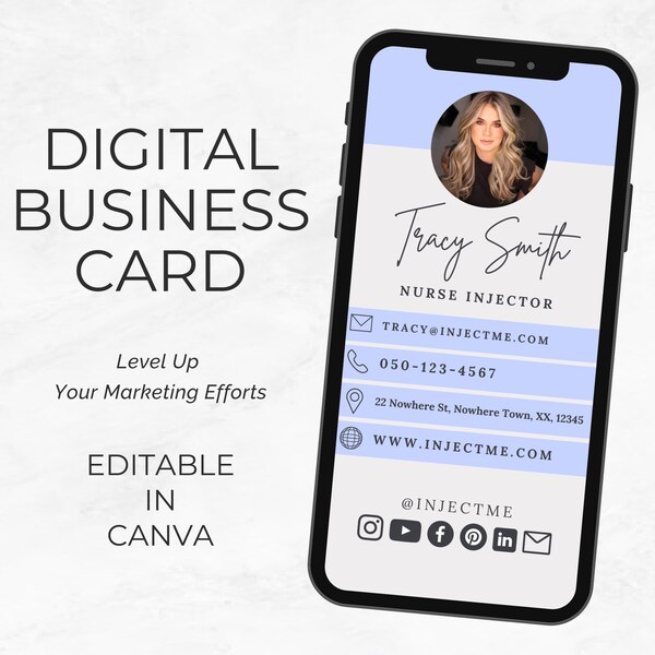 Nurse Injector Business Card - Etsy