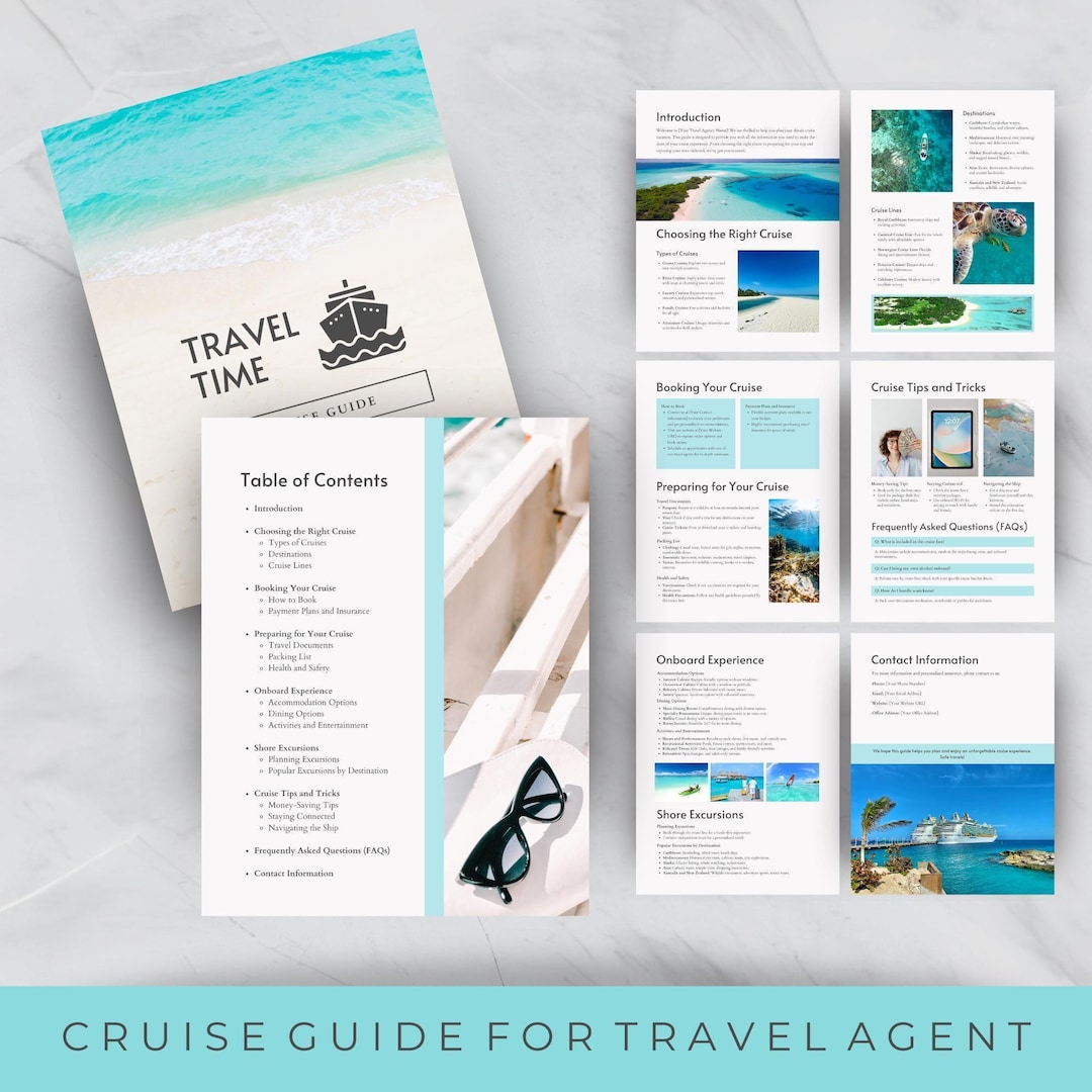 Travel Agent Cruise Guide | Editable and Printable Done for You ...