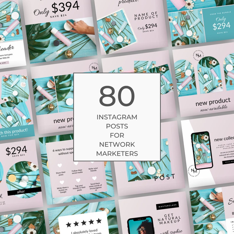 MLM Instagram Posts Network Marketing Social Media Digital Download ...