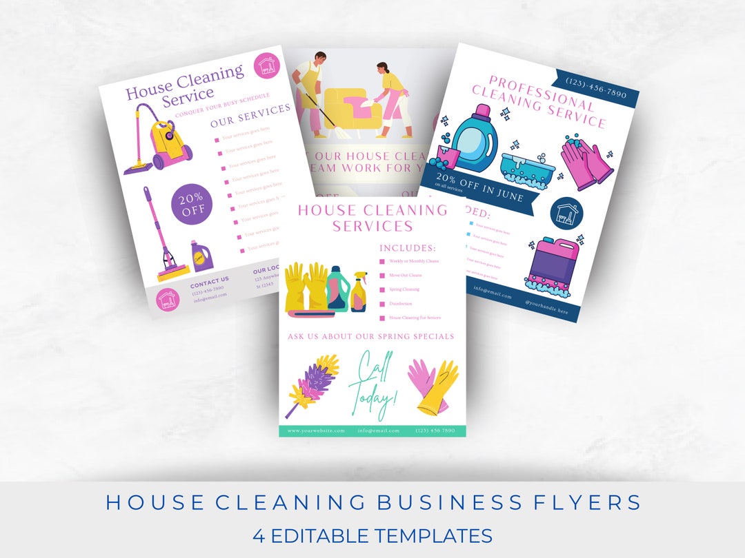 House Cleaning Flyer Templates | Cleaning Service | Home Cleaning Flyer ...
