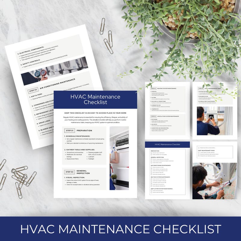 Hvac Inspection Form - Etsy