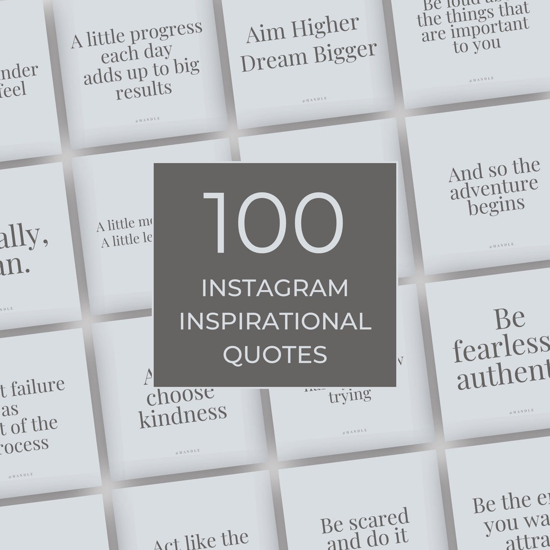 Motivational Quote Set | Social Media Posts | Editable Quote Canva ...