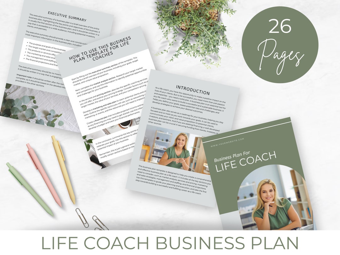 Life Coach Business Plan Template Marketing Plan Executive Etsy life-coach-business-plan-template-marketing-plan-executive-etsy
