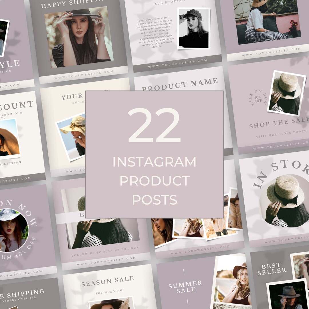 Eye Catching Instagram Posts | Ecommerce Templates | Product Seller ...