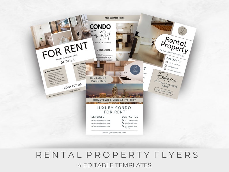 Rental Property Flyer Template | Landlords Template | Airbnb Management ...