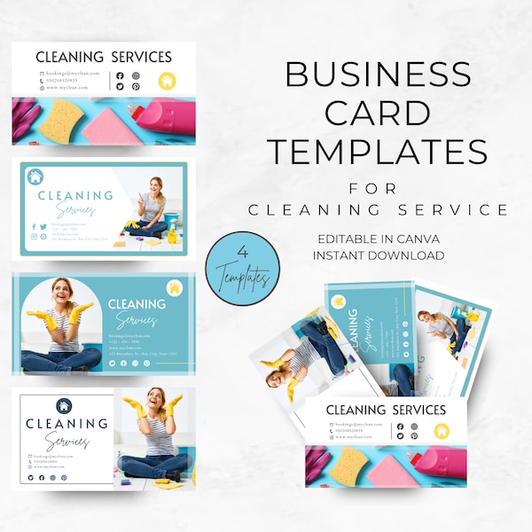 Window Cleaning Business Card Templates - Etsy