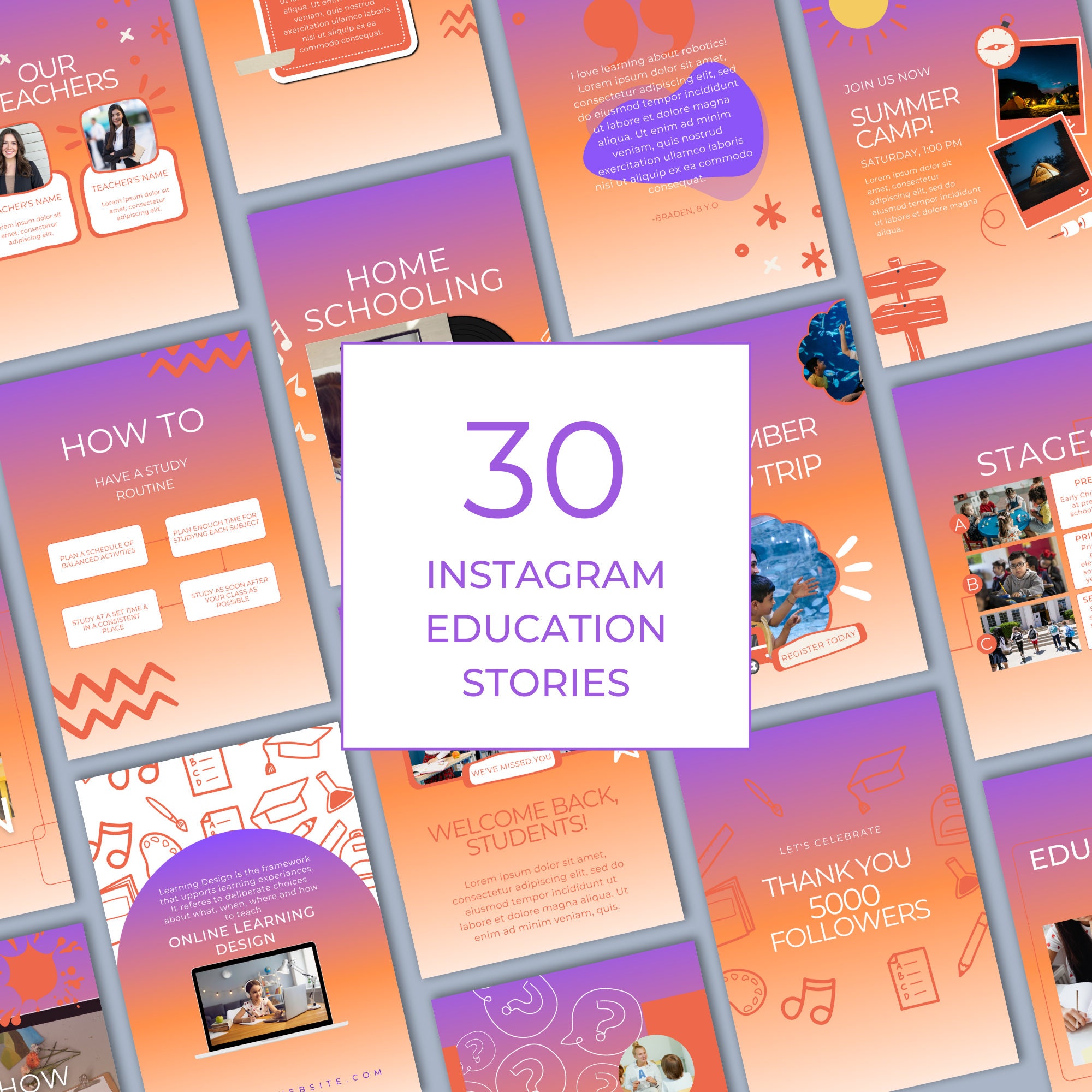 Educational Instagram Post Template | Social Media Posts Education ...