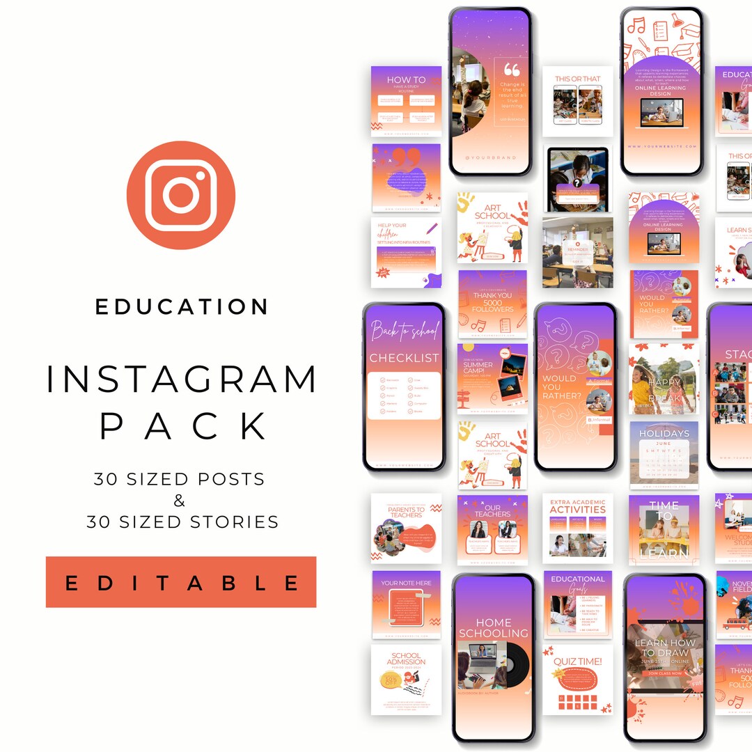 School Instagram Posts | Education Marketing | Teacher Social Media ...