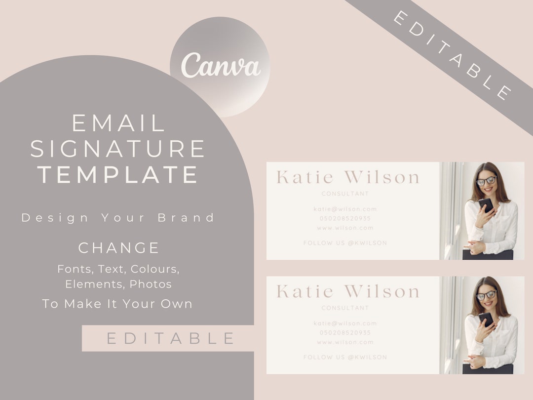 Email Signature Template Instant Download Custom Email - Etsy