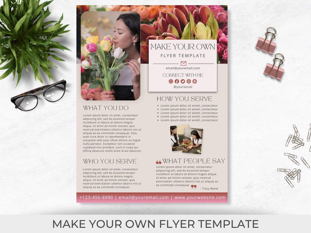 Make Your Own Flyer Template | Social Media Flyer | Small Business ...