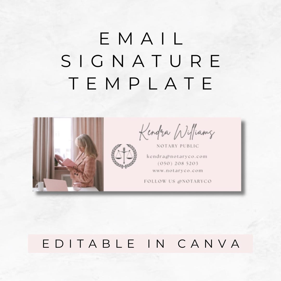 Notary Signature Template, Digital Signature for Loan Signing Agent ...