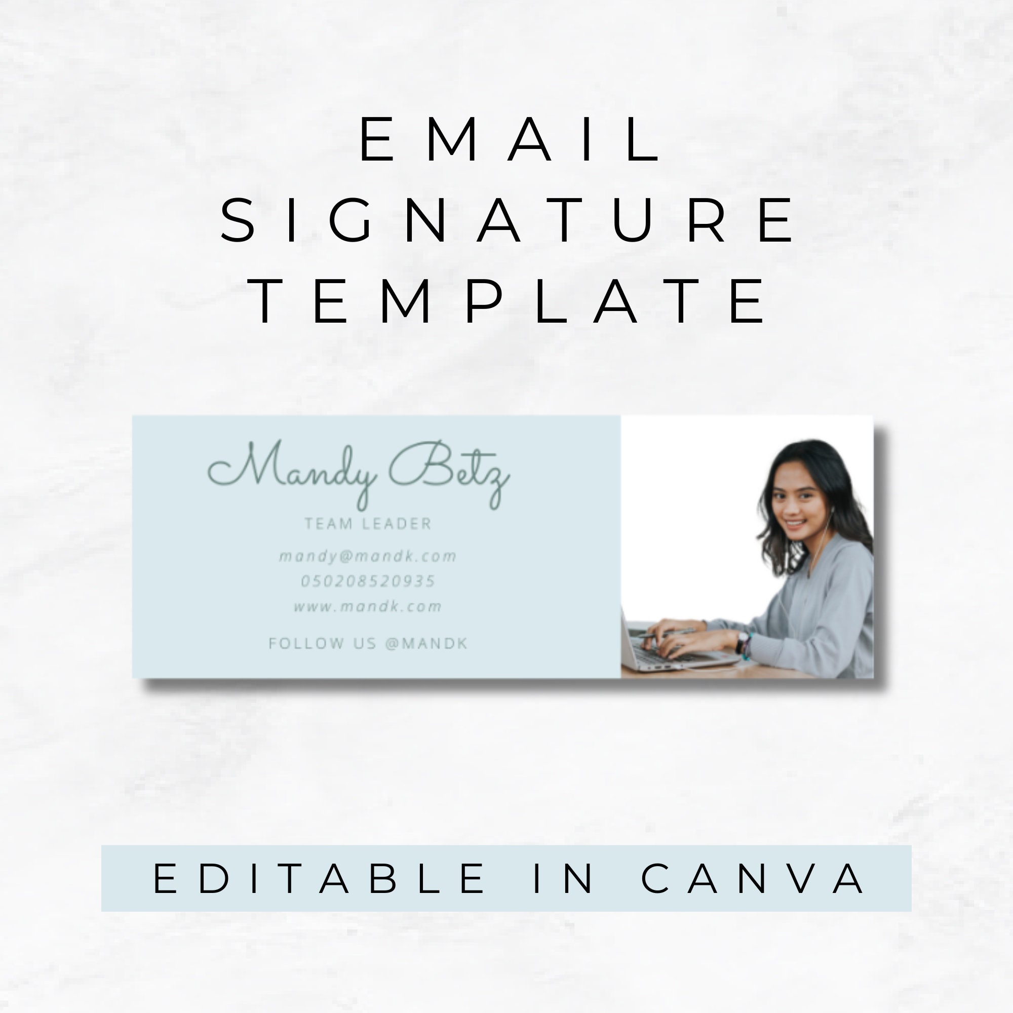 Email Signature Template for Outlook Gmail Signature Signature Design ...