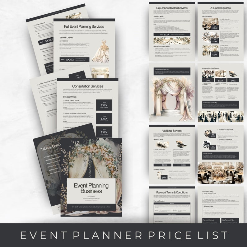 Editable Pricing Guide for Event Planners | A Must-have Tool for Your ...