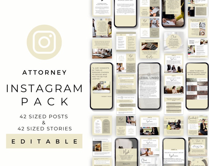 Law Firm Instagram Post Ideas, Social Media Posts for Lawyers and ...