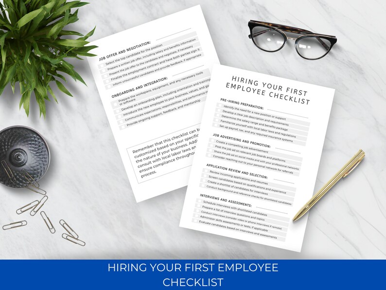 Checklist for New Hires Template | Checklist for Hiring Employees ...