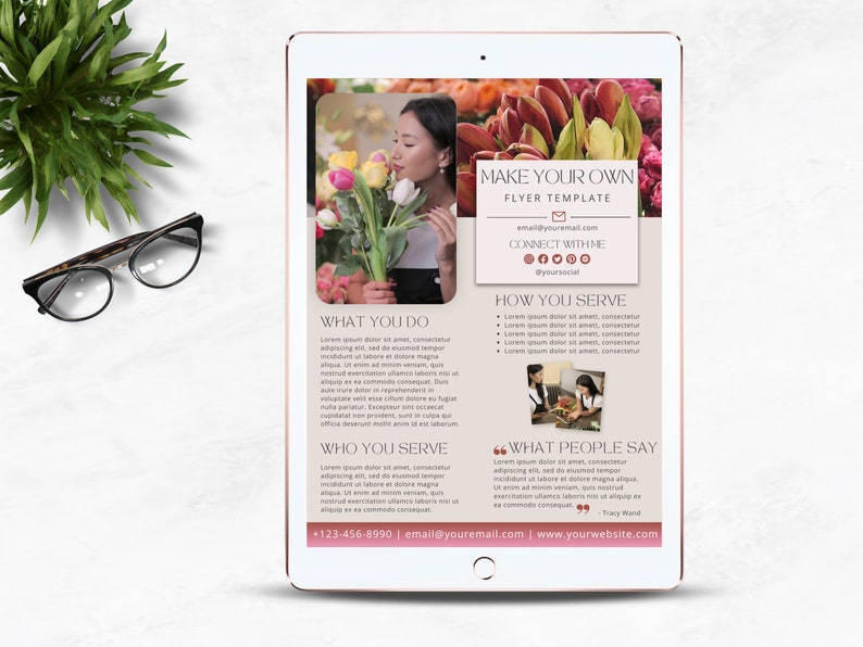 Make Your Own Flyer Template Social Media Flyer Small Business Flyer ...