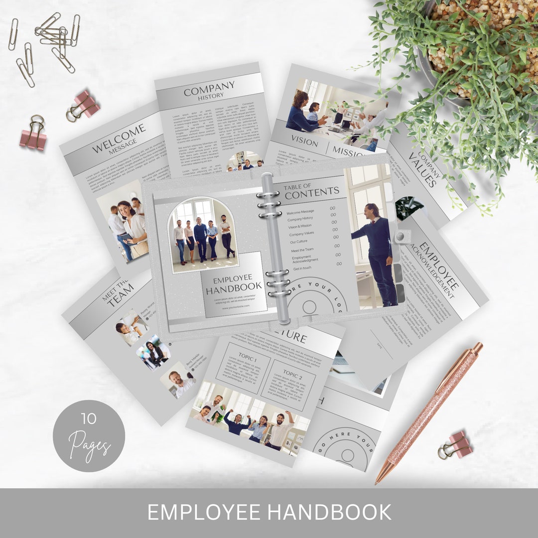 Employee Handbook Template for Small Business Company - Etsy