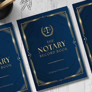 Notary Journal Printable, Logbook for Loan Signing Agent, Ready to ...