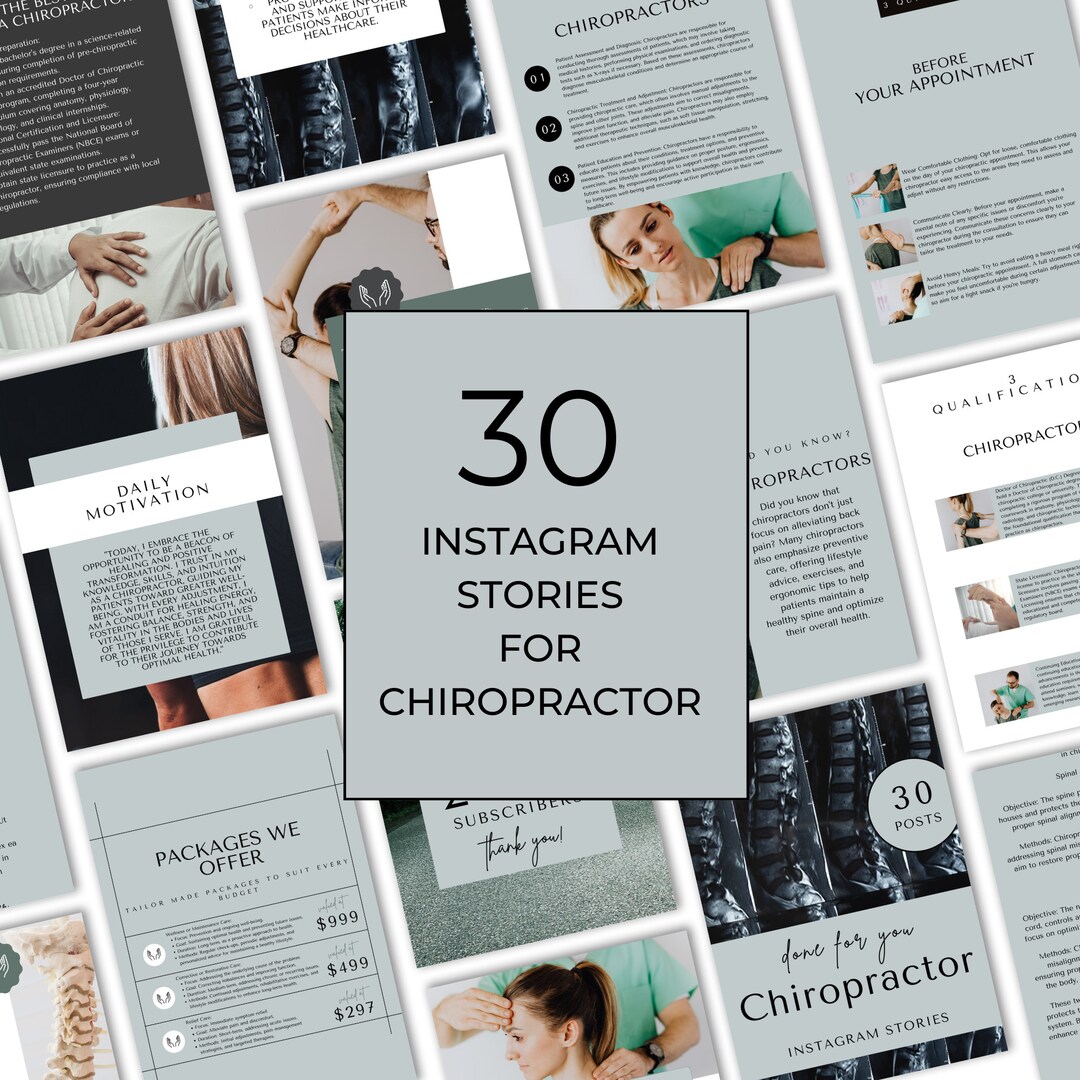 Chiropractic Instagram Posts, Done for You Social Media Content ...