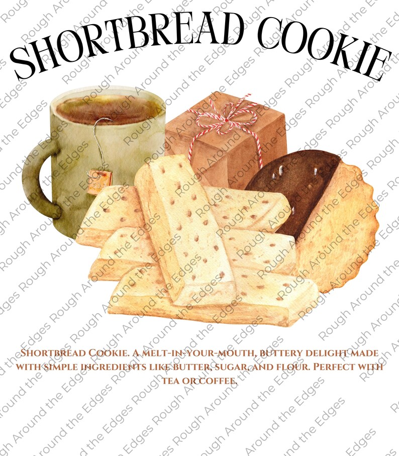 Shortbread Cookies PNG | Watercolor Illustration | Christmas Holiday ...
