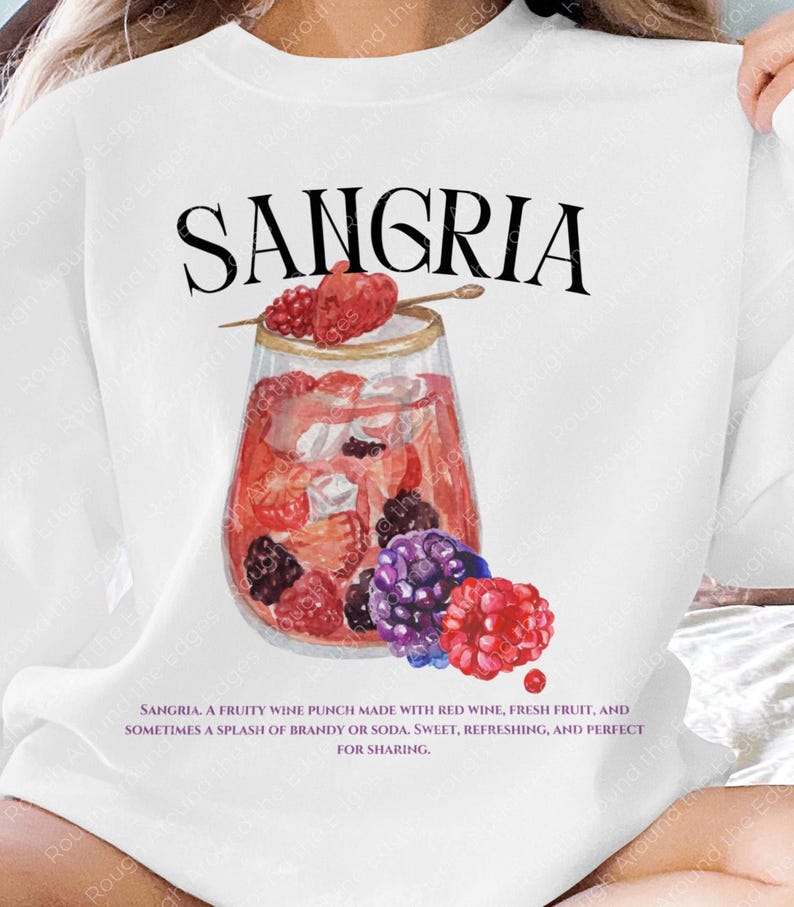 Sangria Watercolor Illustration | Fruity Drink PNG (digital Download ...