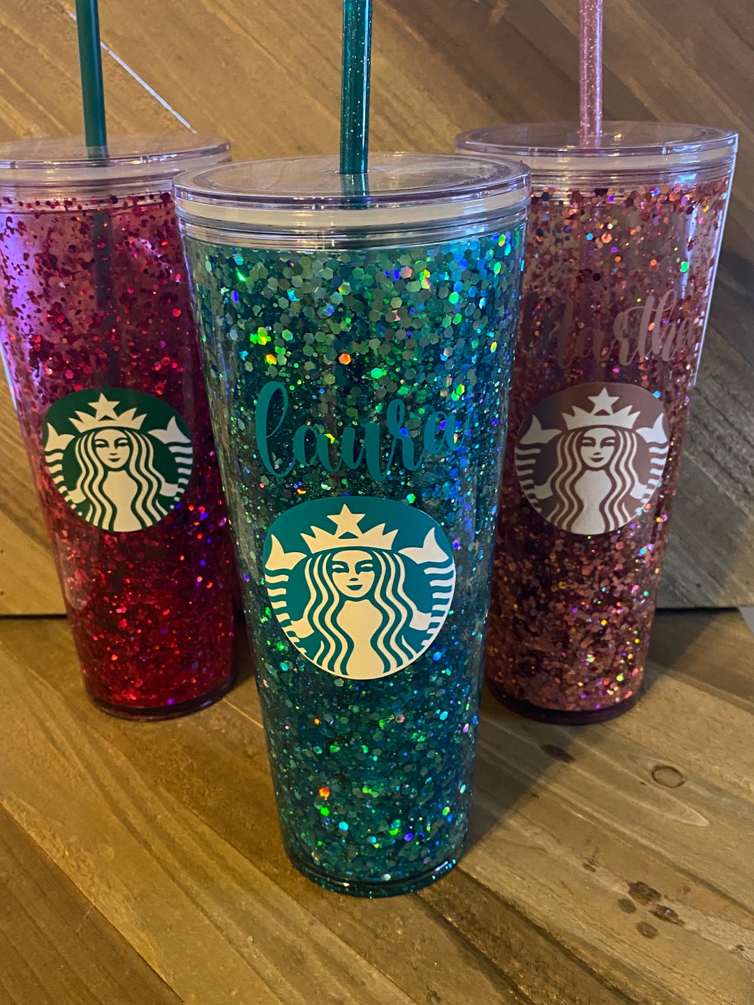 Starbucks Snow Globe Tumbler Glitter Starbucks Snow Globe Custom Gift ...