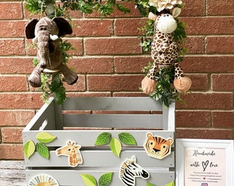 Assembled Baby Shower Gift Custom Baby Closet Wooden Gift Crate Baby ...
