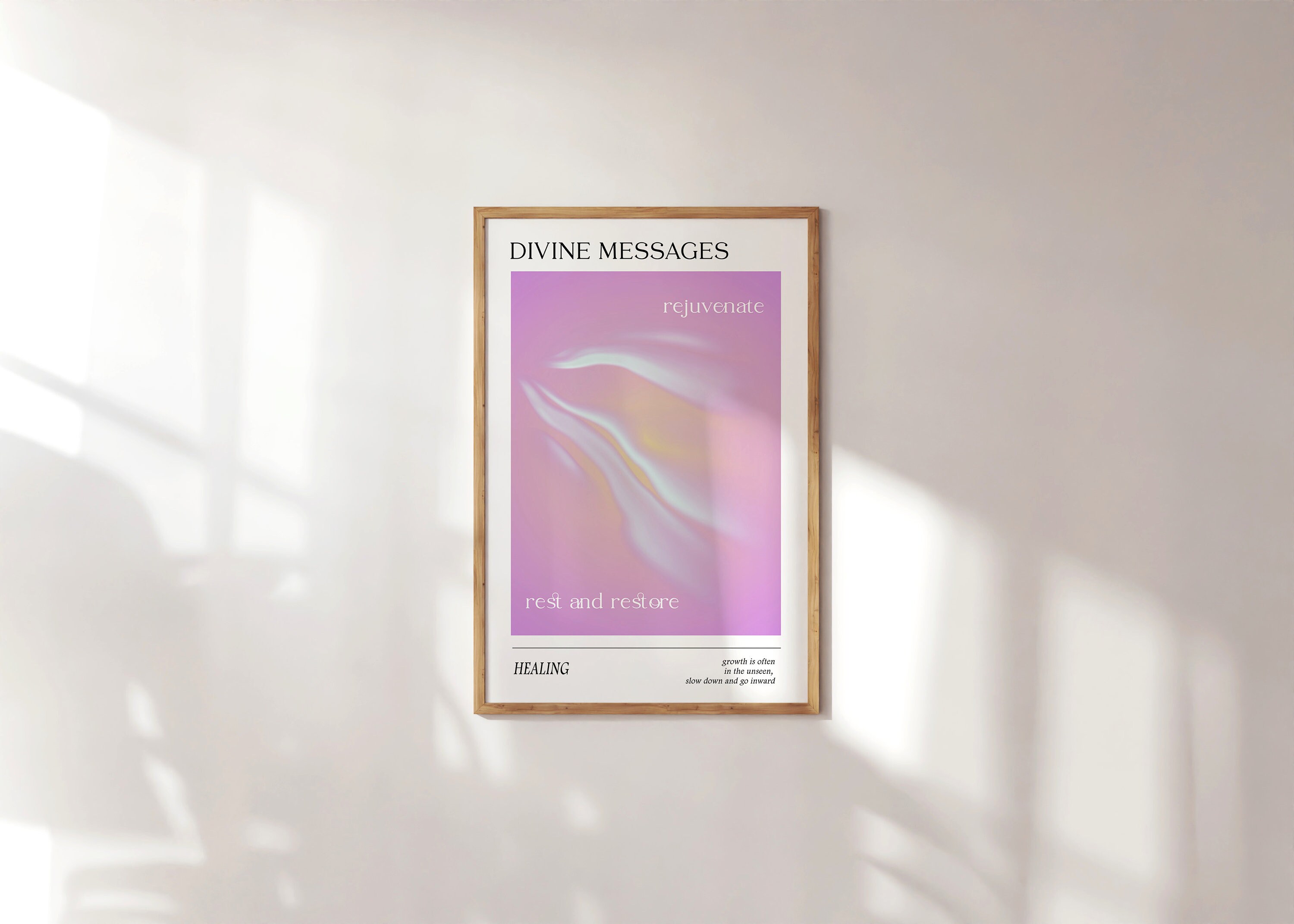 Aura Affirmation Print DIVINE MESSAGES COLLECTION Manifest Spiritual ...