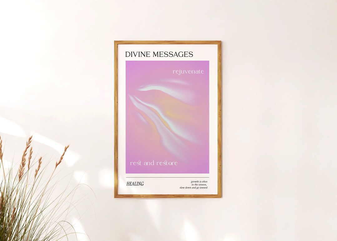 Aura Affirmation Print DIVINE MESSAGES COLLECTION Manifest Spiritual ...