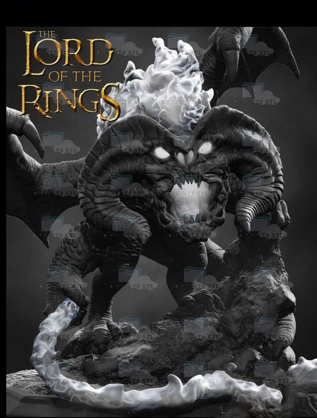 Balrog stl Balrog STL Lord of the Rings stl Lotr stl - Etsy België