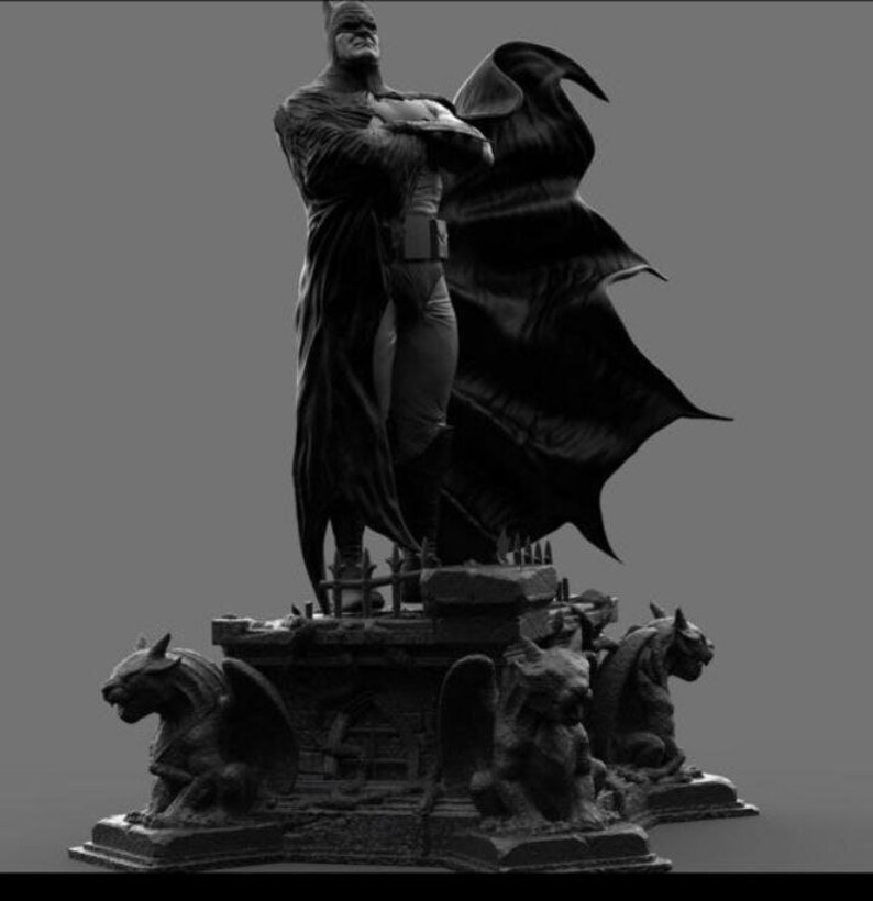 Batman Figur Stl Dc Figur stl 3D Digitaldruck STL Datei für - Etsy.de