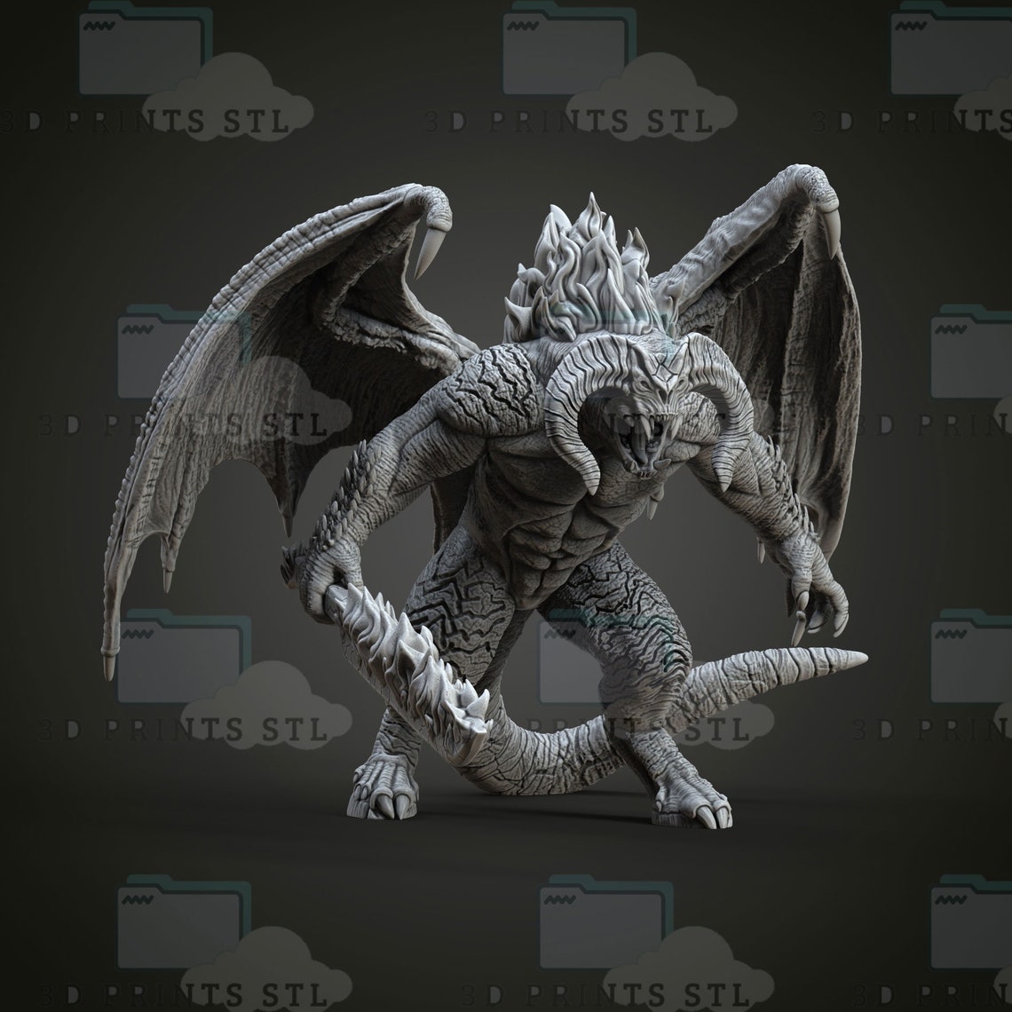 Balrog Figure stl Balrog STL Lord of the Rings stl Lotr stl - Etsy México