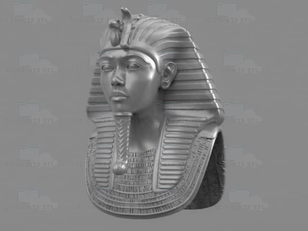 King Tutankhamun Bust 3D Print File Stl Egypt King Stl - Etsy UK