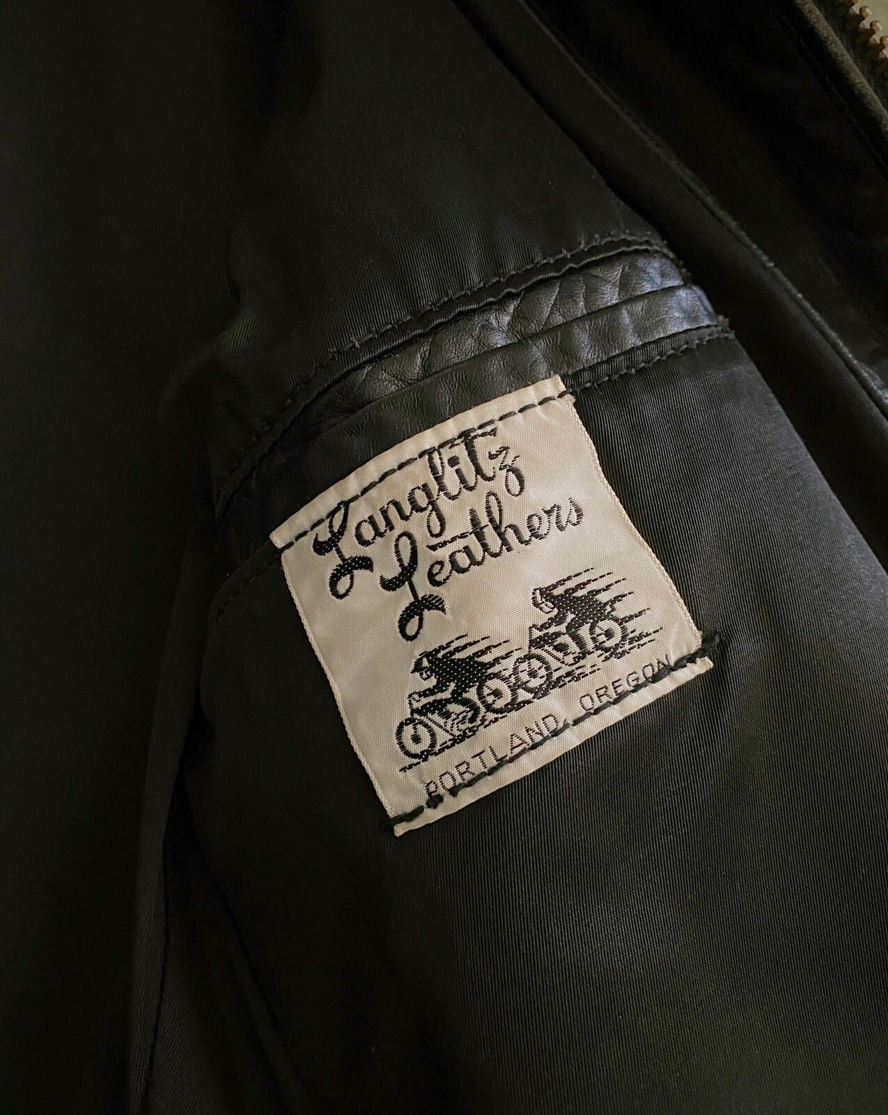 1960's Langlitz Leather Padded Jacket Cascade - Etsy