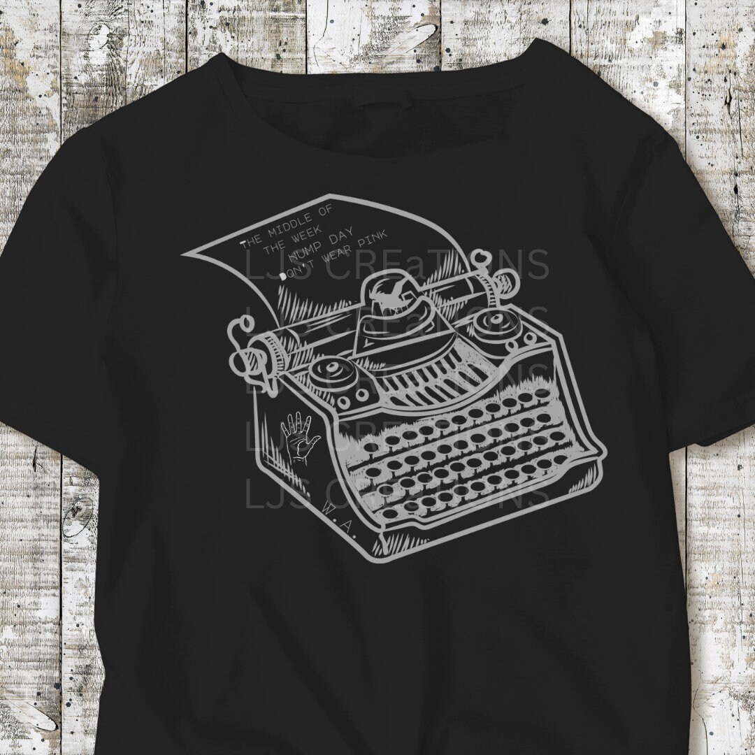 Type Writer for Wednesday SVG and PNG - Etsy