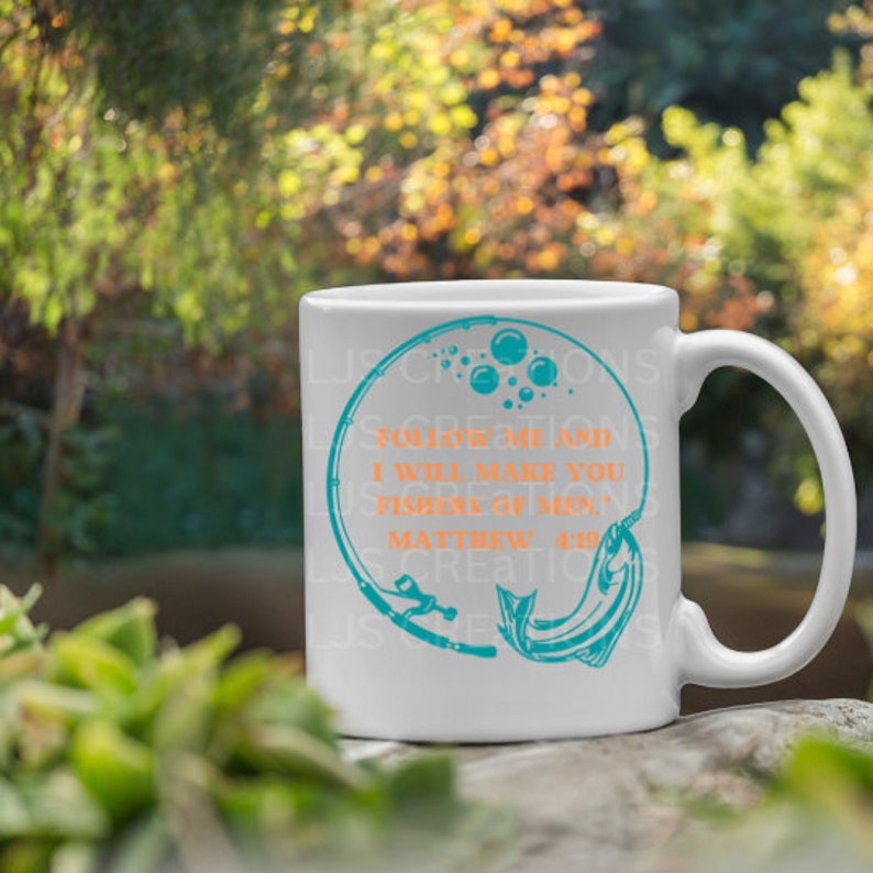 Fishers of Men, Follow Me, Matthew, Fish, Scripture SVG and PNG Digital ...