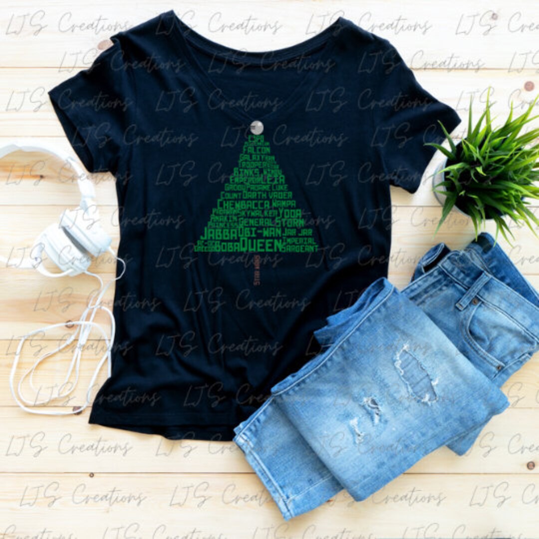 SW Names Christmas Tree SVG File Set of 3 - Etsy
