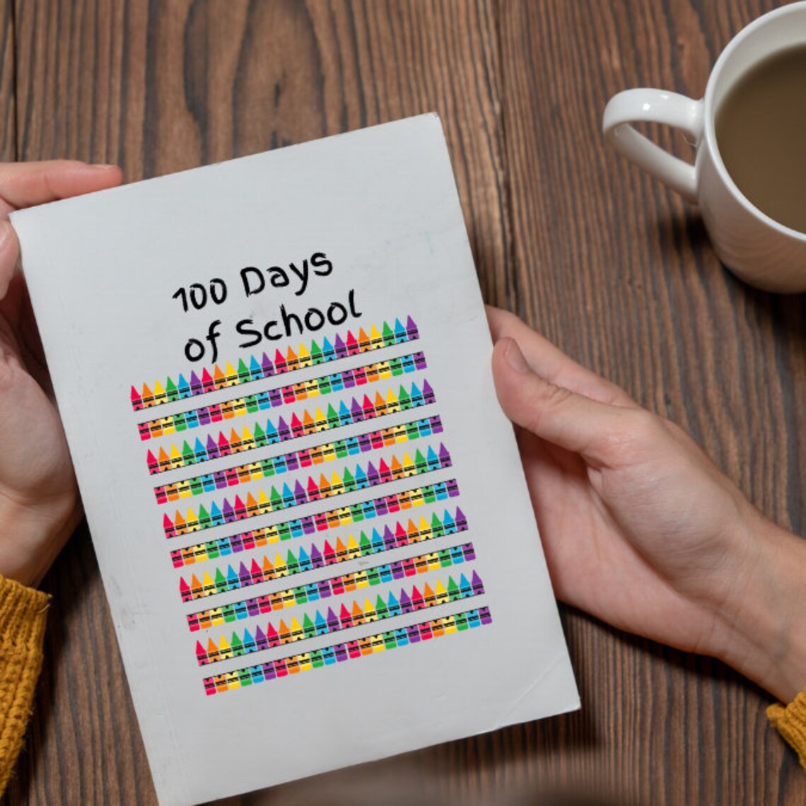 100 Days of School Crayons SVG PNG Digital File One Hundred Days of ...
