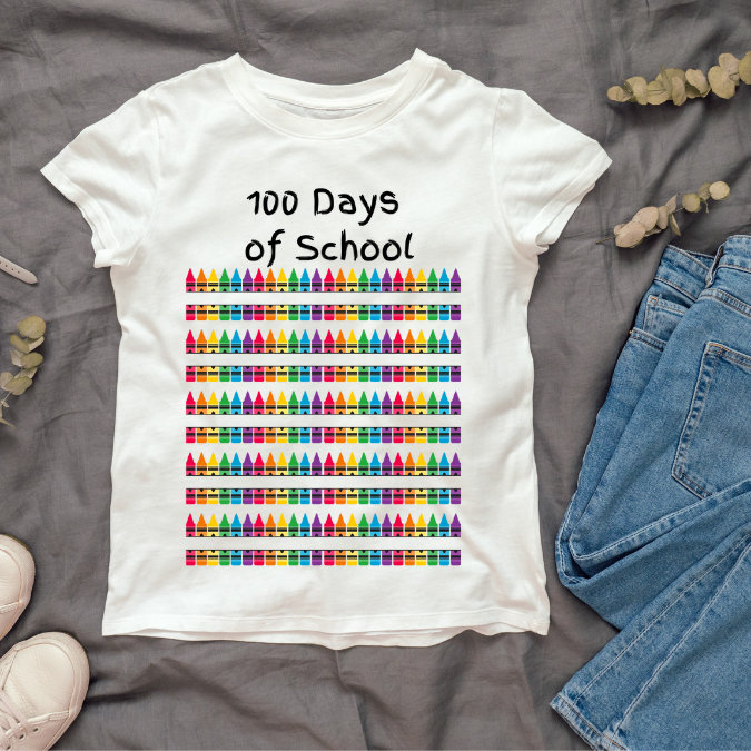 100 Days of School Crayons SVG PNG Digital File One Hundred Days of ...