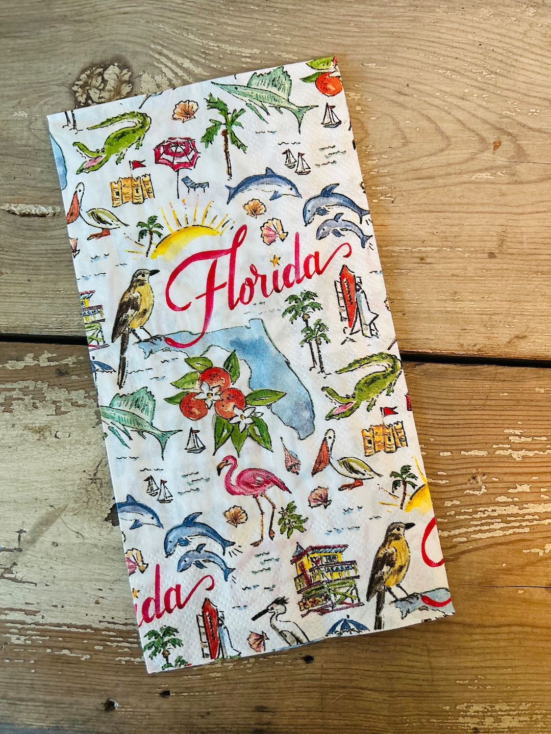 3 Florida Paper Napkins-decoupage Crafts - Etsy