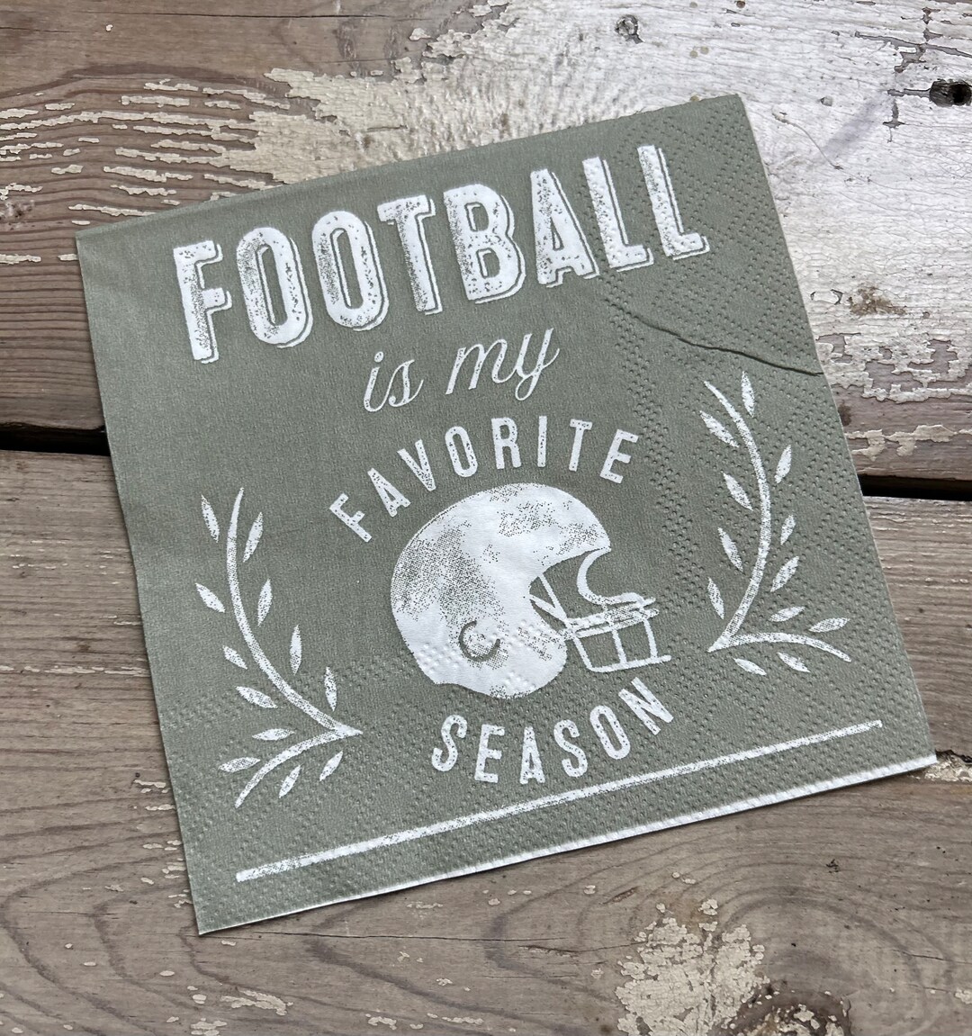 4 Football is My Favorite Season Paper Napkins-decoupage Crafts - Etsy